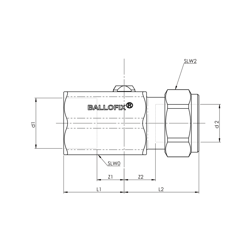 Ballofix®DN15R,G1/2,Ø10mm