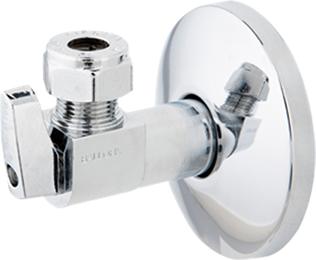 BROEN Ballofix® vinkel (D-profil) med roset og greb (Nippel × Pipefix®)